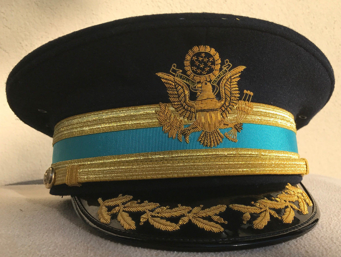 US Army Officer M1912 Dress Blue Cap for Infantry Field Grade Officer 7 ...