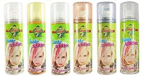 Party Success Glitter Hair Spray 125ml Temporary Color Festival Costume ...