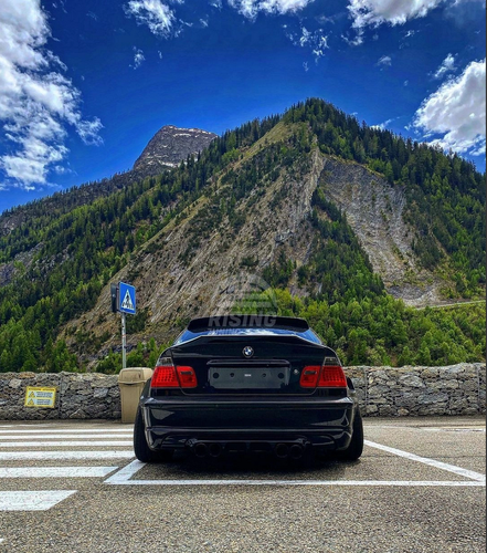 E46 ducktail trunk Spoiler M3 bmw e46 sedan Spoiler lip JDM style | eBay