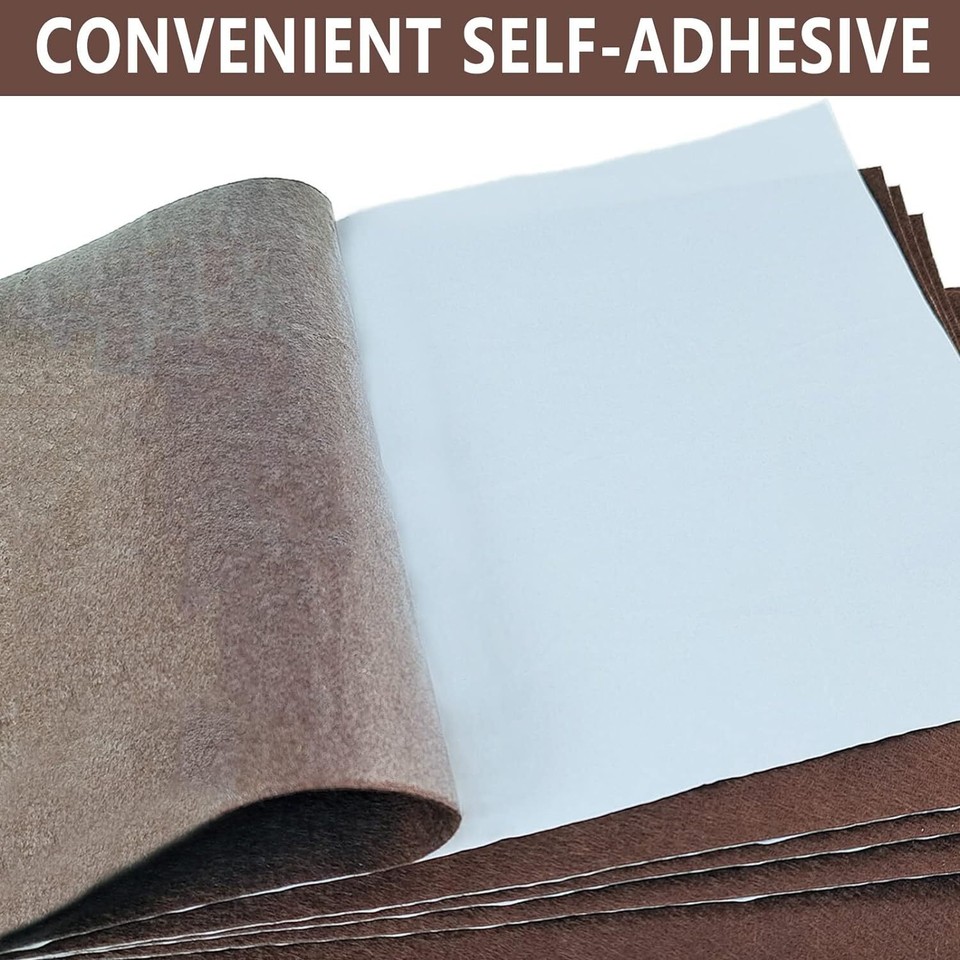 Jtnohx Self Adhesive Felt Sheets, 11 Pieces Stiff Sticky Felt, 8"x12 ...