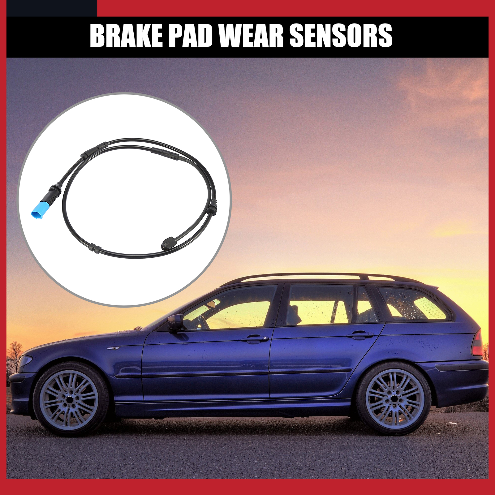 Pack of 1 For BMW X3 2018-2019 Car Front Brake Pad Wear Sensor 2 Pin ...