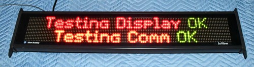 Allen-Bradley AB 2706-P42C Ser C Rev A Inview Tri-Color LED Message ...