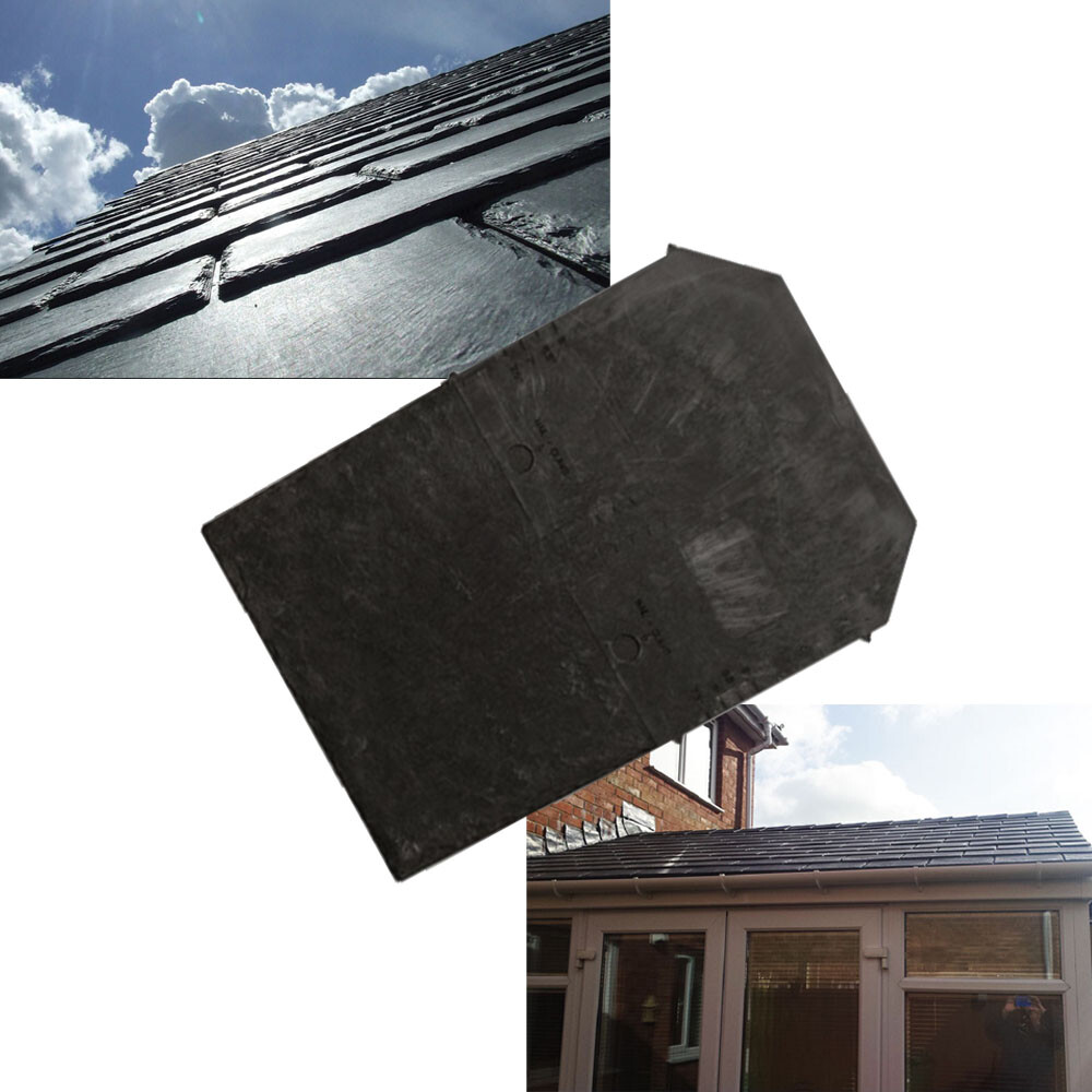 Plastic Slate Roof Tiles Tapco Slates Porch Shed Conservatory Lean to ...