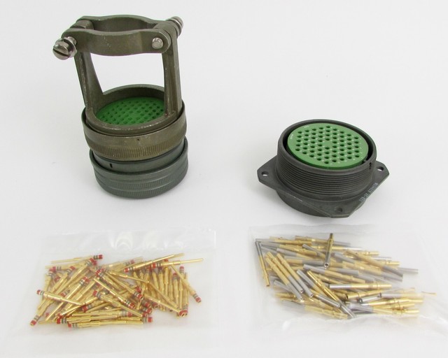 Mated Connector Pair of MS3406D40-62P & MS3402D40-62S + 120 Crimp ...