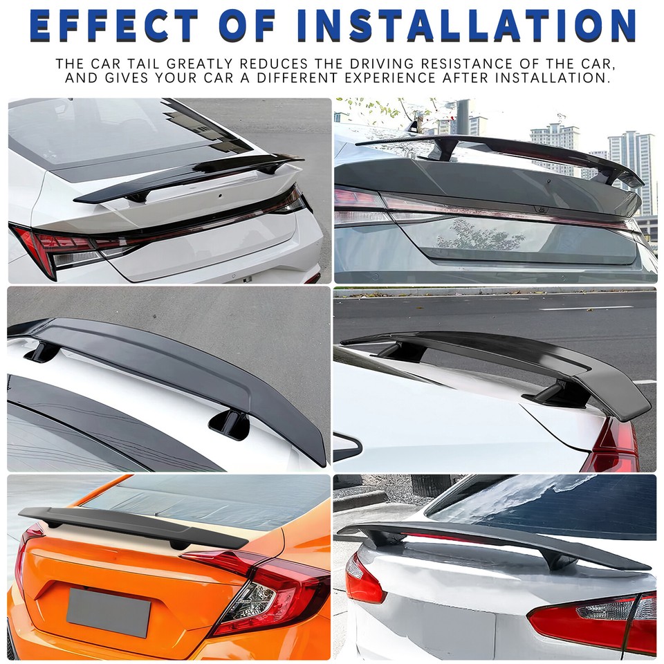 For Lexus LC500 46" Car Rear Trunk Spoiler Wing Lip GT Style Racing ...