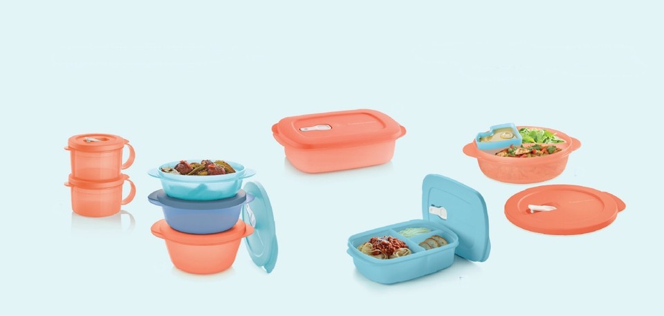 Tupperware CrystalWave PLUS 4 Piece Round Food Storage Container Set | eBay