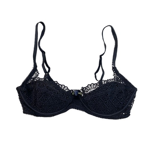 Intimately Free People Women's 32C Black Lace Underwire Demi Bra | eBay