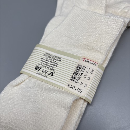 VTG Talbots High Knee Socks New Old Stock Cotton Rayon Silk Sz 9-11 | eBay