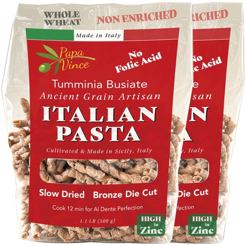 Papa Vince Non Enriched Pasta - Ancient Grain high in fiber high in ...