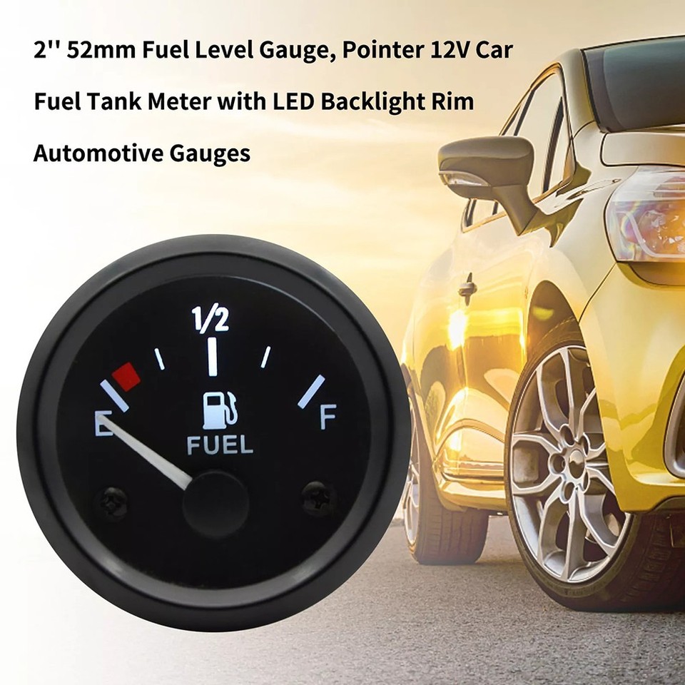 Fuel Gauge Car Fuel Level Gauge Meter Instruction Plastic High ...