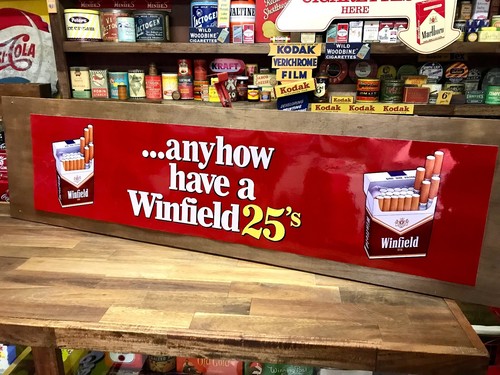 Winfield Red 25's Large 100cm Sticker SignOld Cigarette Vintage ...