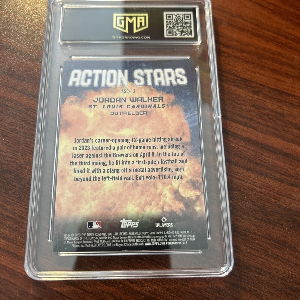 2023 Topps Chrome Update Jordan Walker Action Stars Insert Rookie GMA ...