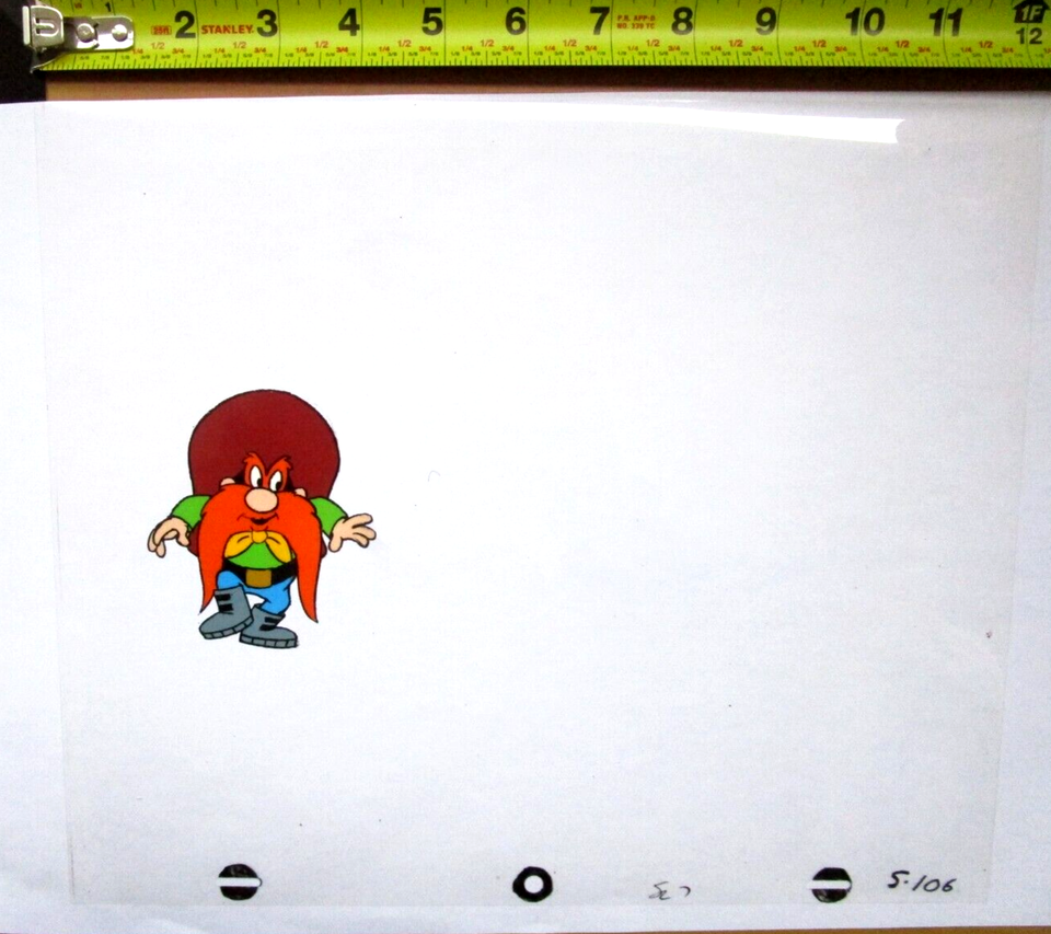 1980's YOSEMITE SAM Warner Brothers ORIGINAL PRODUCTION CEL + DRAWING ...