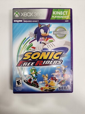 Sega Sonic Free Riders (Microsoft Xbox 360, 2010) Kinect Platinum Hits ...