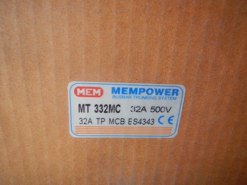 MEM MT332MC BUSBAR TRUNKING SYSTEM TAP OFF UNIT | eBay