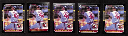 1987 Donruss #210 Reggie Jackson 5ct Angeles Baseball Card Lot 1403E | eBay