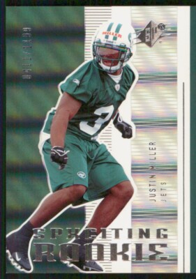 2005 SPx Spxciting Rookie Justin Miller RC #130 New York Jets | eBay