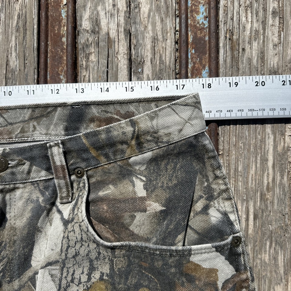 Vintage Wrangler Jeans Camouflage Camo Double Knee Cut Off Capri Pants ...