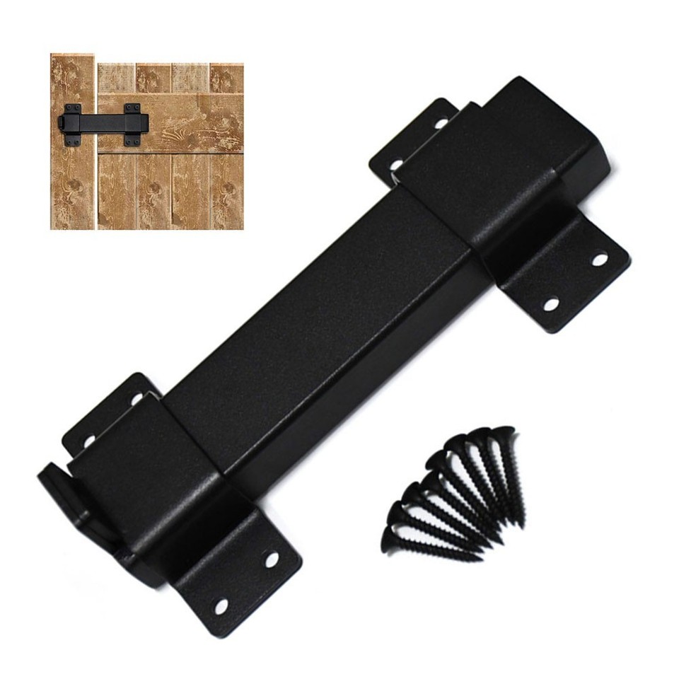 7.5 Inch Sliding Gate Latch Matte Black for Outdoor Fences Farms ...