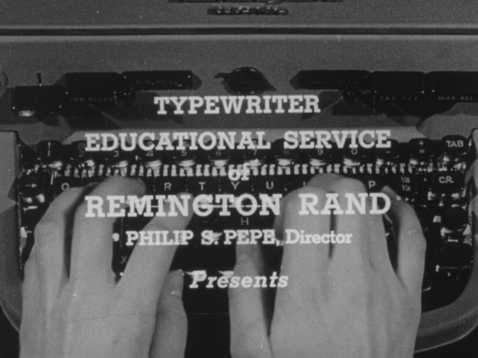 16mm Film The Typewriter In Business (1957) UNIVAC Educational Typing ...