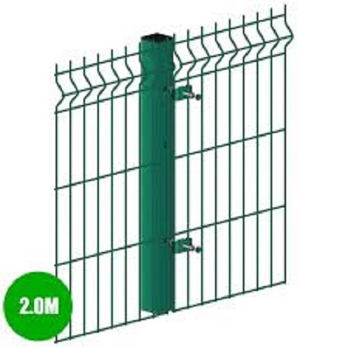 150mtrs (50 panels & 50 posts) 2.4m high V Mesh fencing PPC GREEN or ...