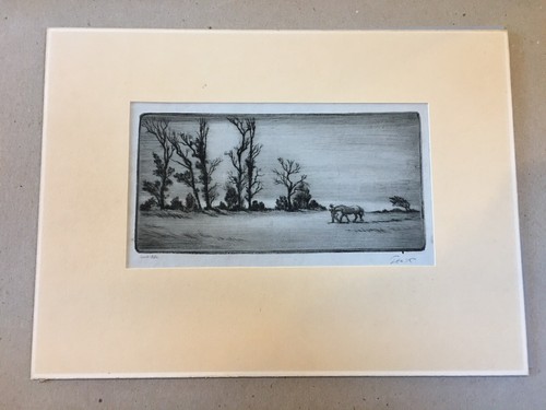 Anton Lock SIGNED Etching (9" x 5") | eBay