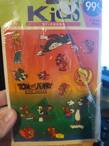 Tom And Jerry The Movie Hallmark Kids Stickers 4 Sheets Original Open ...