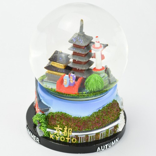 Japanese Handmade Snow Globe Kyoto Mix Souvenir Travel Scenery Wa Gift ...