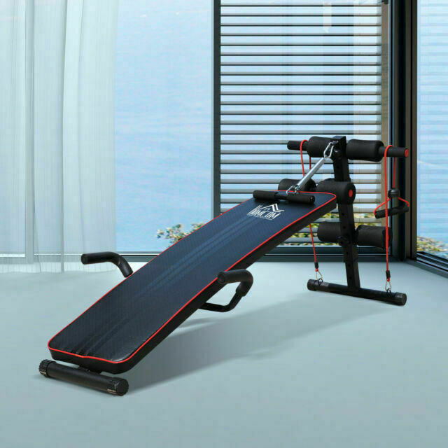 HOMCOM A91-072 Sit Up Workout Bench - Black/Red for sale online | eBay UK