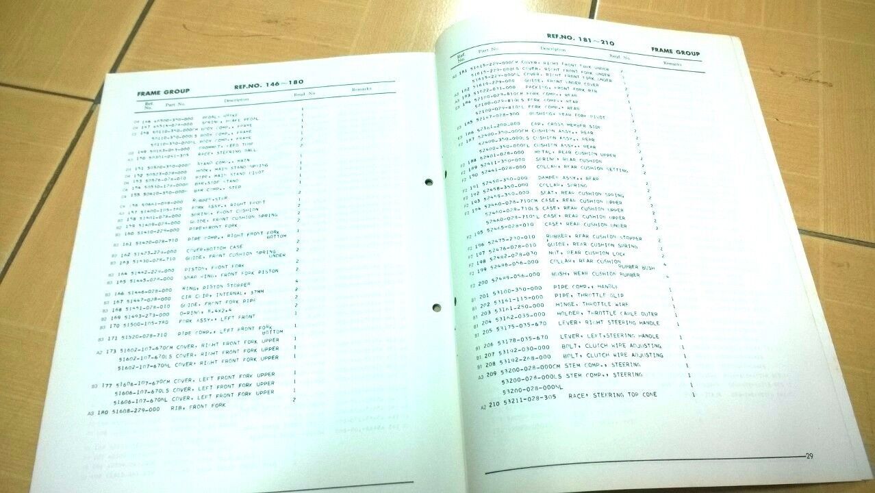 Honda Benly CS110 S110 Factory Parts list Catalog NOS Genuine Japan | eBay