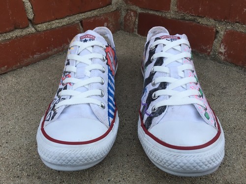 Converse Chuck Taylor All Star Multi Color Custom Ox Sneaker Women Size ...