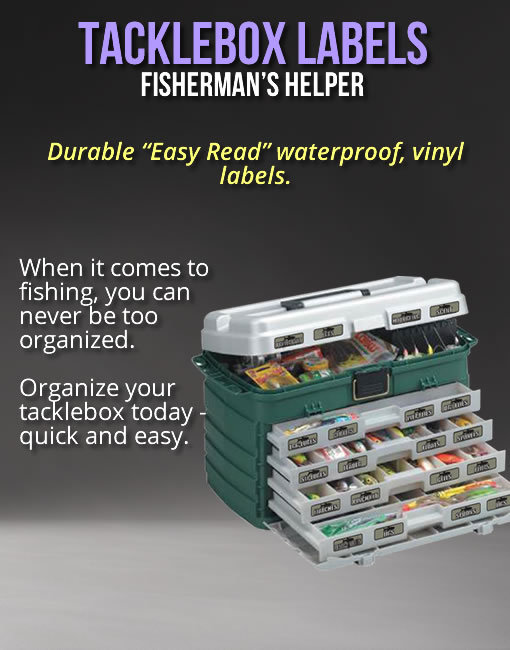 2 PACK Tackle Box Organizer Labels - Original Edition - Decals for ...