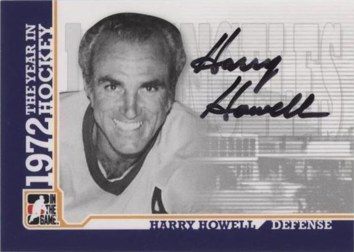2009-10 In the Game 1972 The Year in Hockey - Autographs Harry Howell # ...
