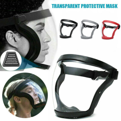 Safety Full Face Super Protective Mask Anti-fog Transparent Full Face ...