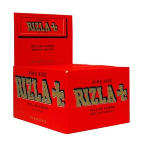 50 BOOKLETS RIZLA KING SIZE RED SMOKING PAPERS sealed FULL BOX | eBay