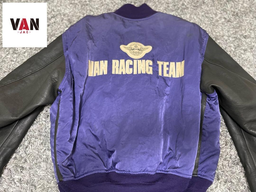 Used VAN Jacket Racing Team Varsity Jacket, Big One, … - Gem