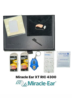 Miracle Ear XT RIC 4300 Hearing Aid with Accessories and Free ...