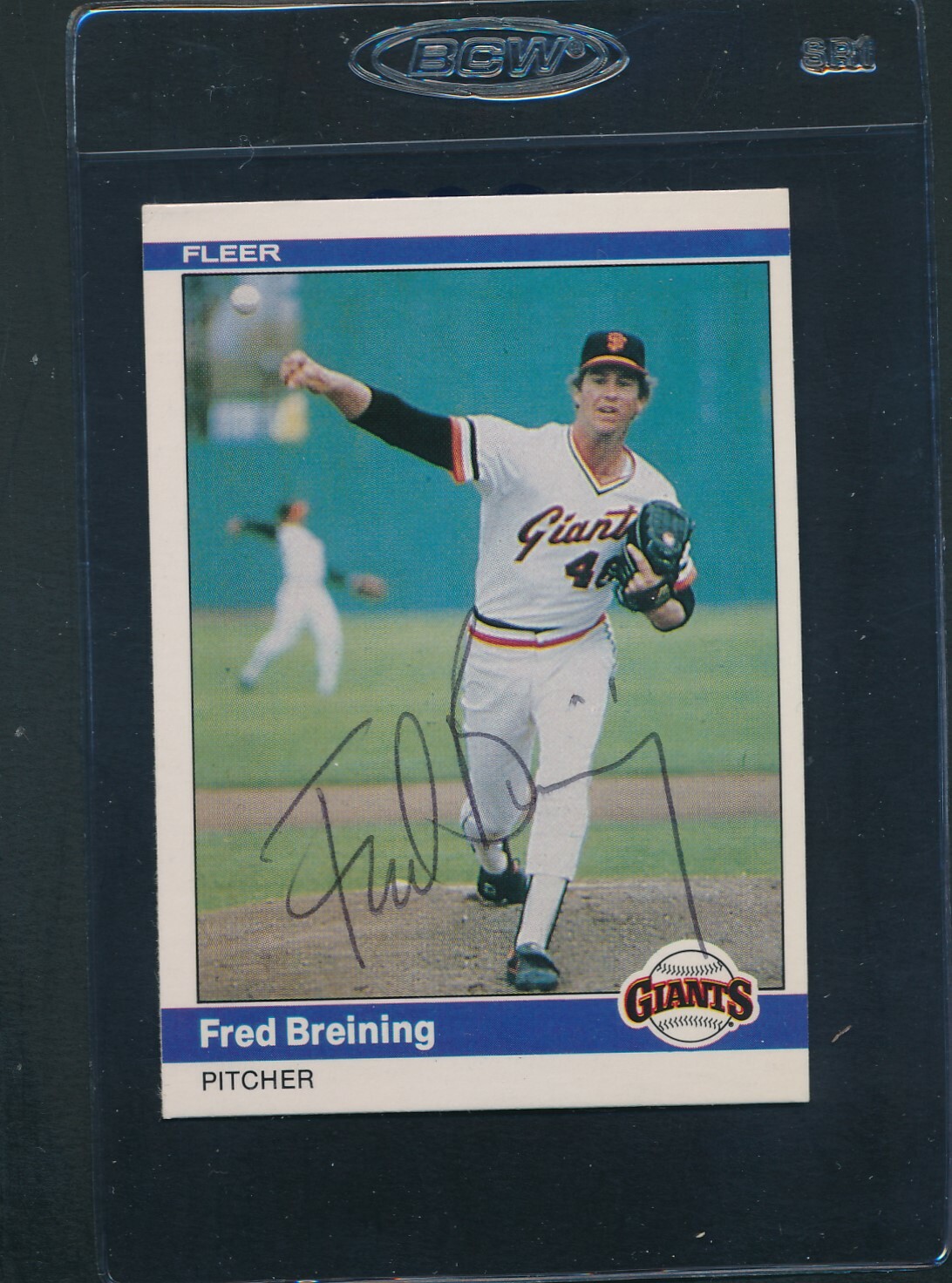 1984 Fleer #367 Fred Breining Giants Signed Auto *42891 | eBay