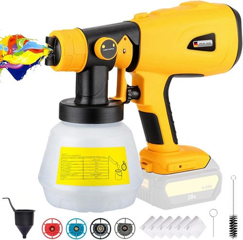 Paint Sprayer for Dewalt 20V Battery Handheld HVLP Paint Sprayer Home ...