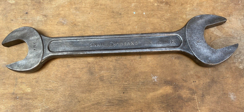 SNAIL BRAND 12 VINTAGE MECHANICS SPANNER CLASSIC CAR 7/8 W 1" W 1 1/8 ...