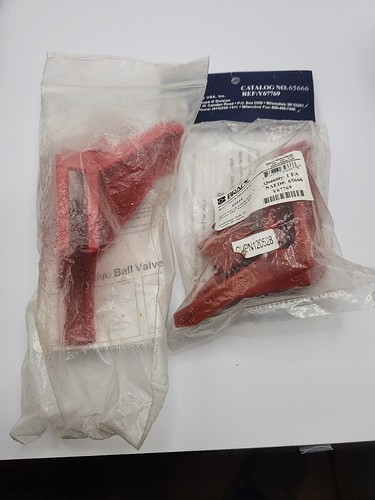 Pair NOS NEW BRADY 65666 5T820 BDY 102A BALL VALVE LOCKOUT Free ...