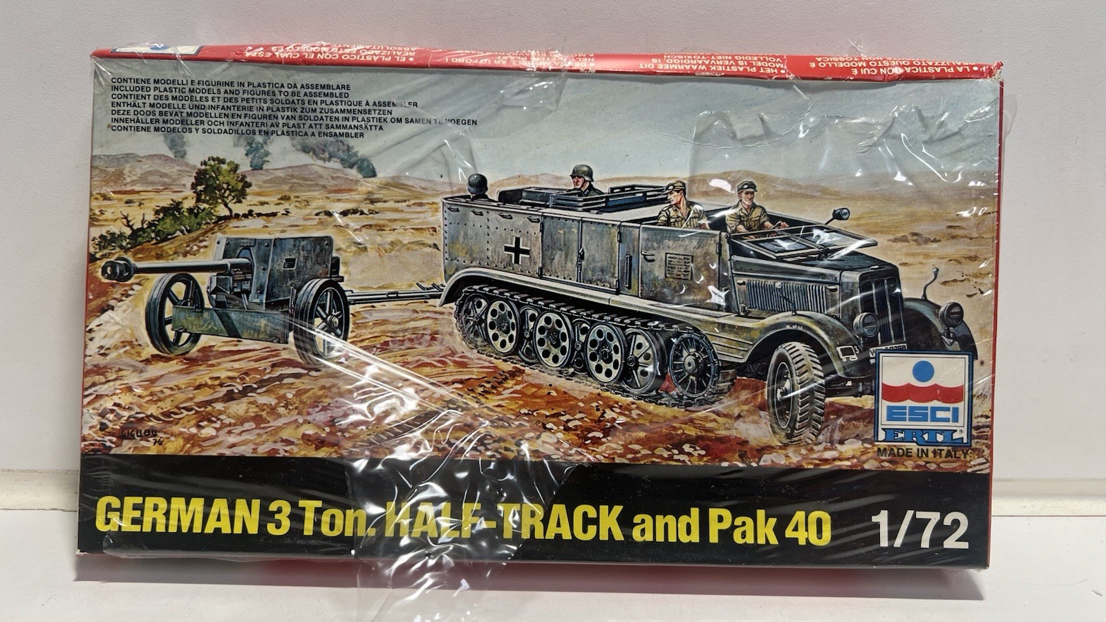 1/72 WW2 German Sd.Kfz. 11 3ton Half-Track and Pak 40 Anti Tank Gun ...