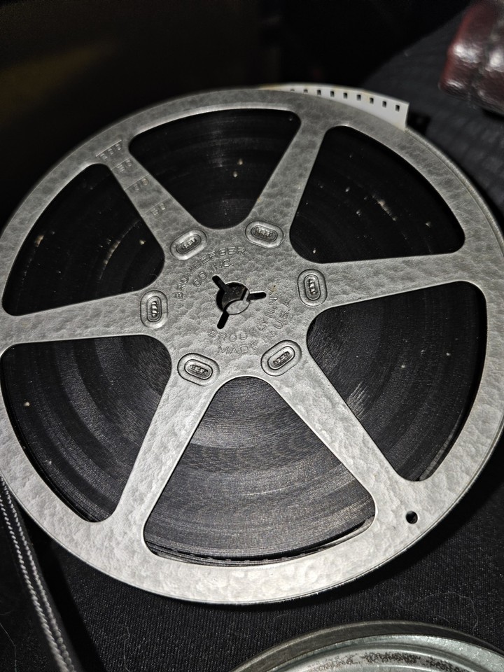 Vintage BRUMBERGER Super 8mm Film Reel Holder Carry Case Metal Box ...
