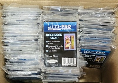 85 COUNT LOT, ULTRA PRO RECESSED SNAP STANDARD SIZE Card Holder Plastic ...