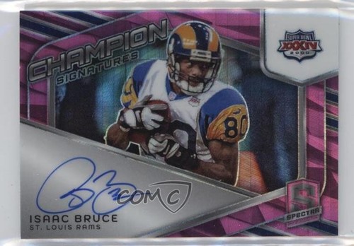 2024 Panini Spectra Champion Signatures Neon Pink Prizm /15 Isaac Bruce ...