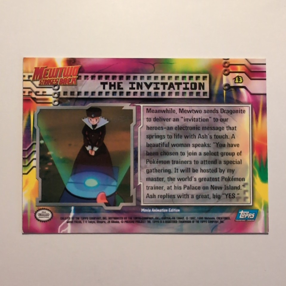 Pokemon Topps - Mewtwo Strikes Back - English - #13 - Scene Card - 1998 ...