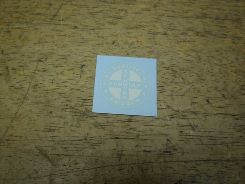 Schwinn Quality Round White Seat Tube Bicycle Decal Typhoon American ...