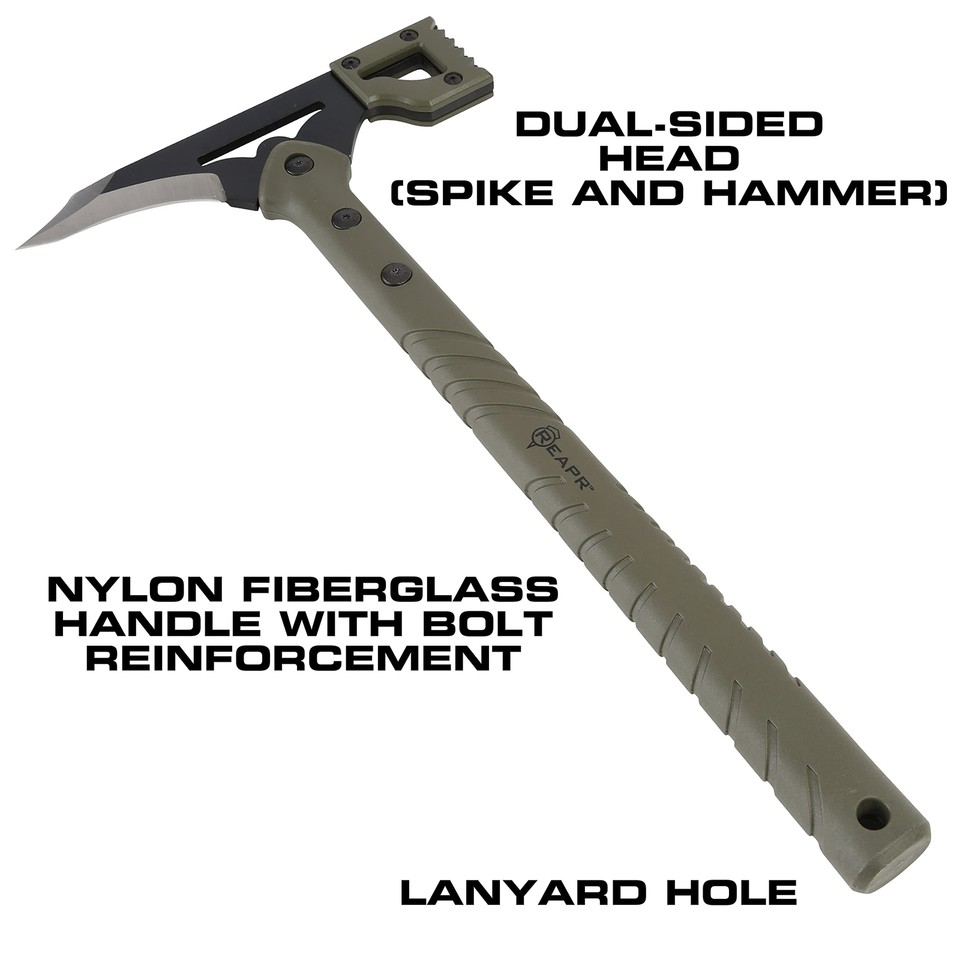 Reapr 11050 Battle Hammer, Tactical War Hammer for Door Breaching ...