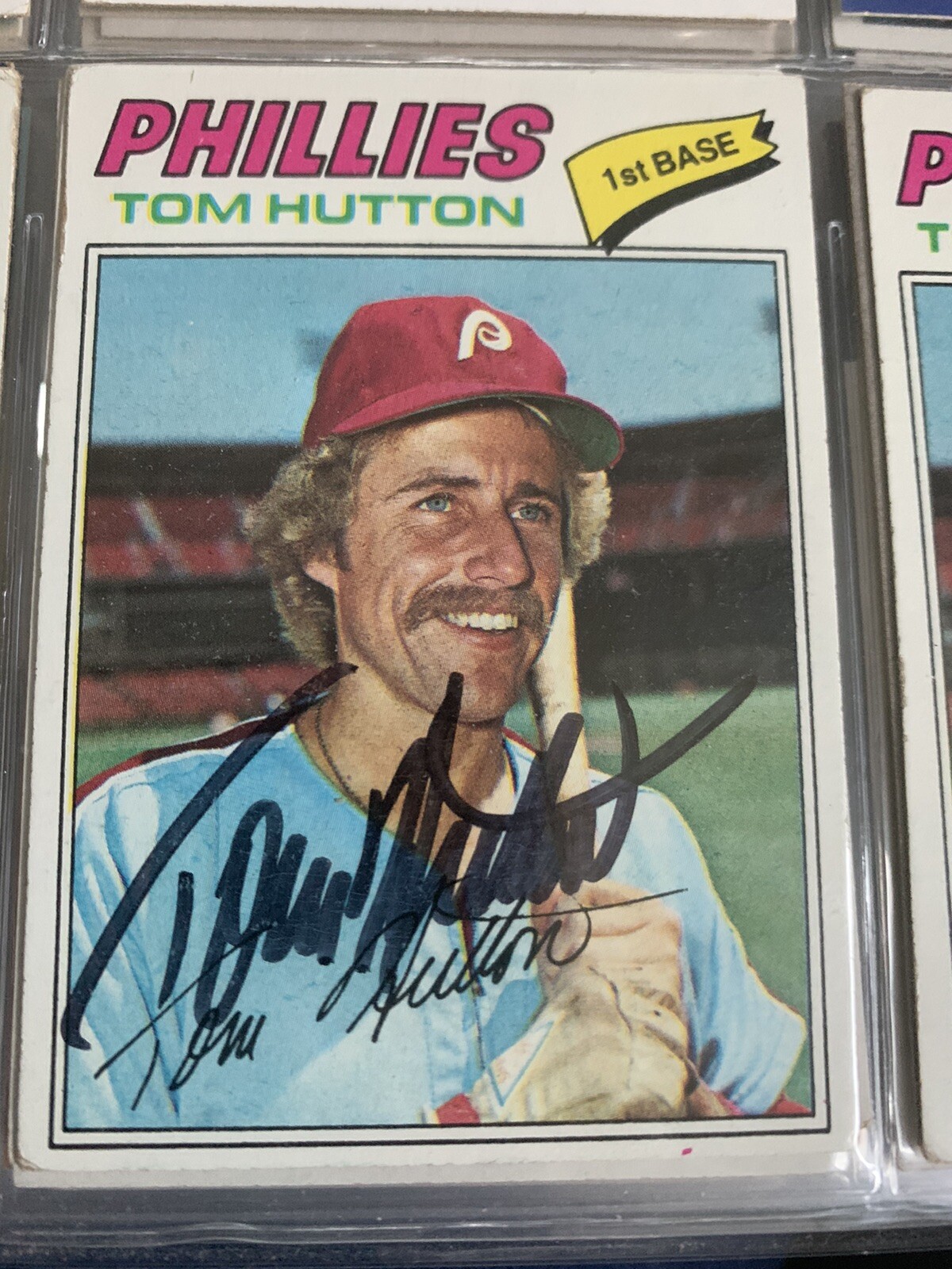 3 Tom Hutton baseball cards. 2 cards autographed | eBay