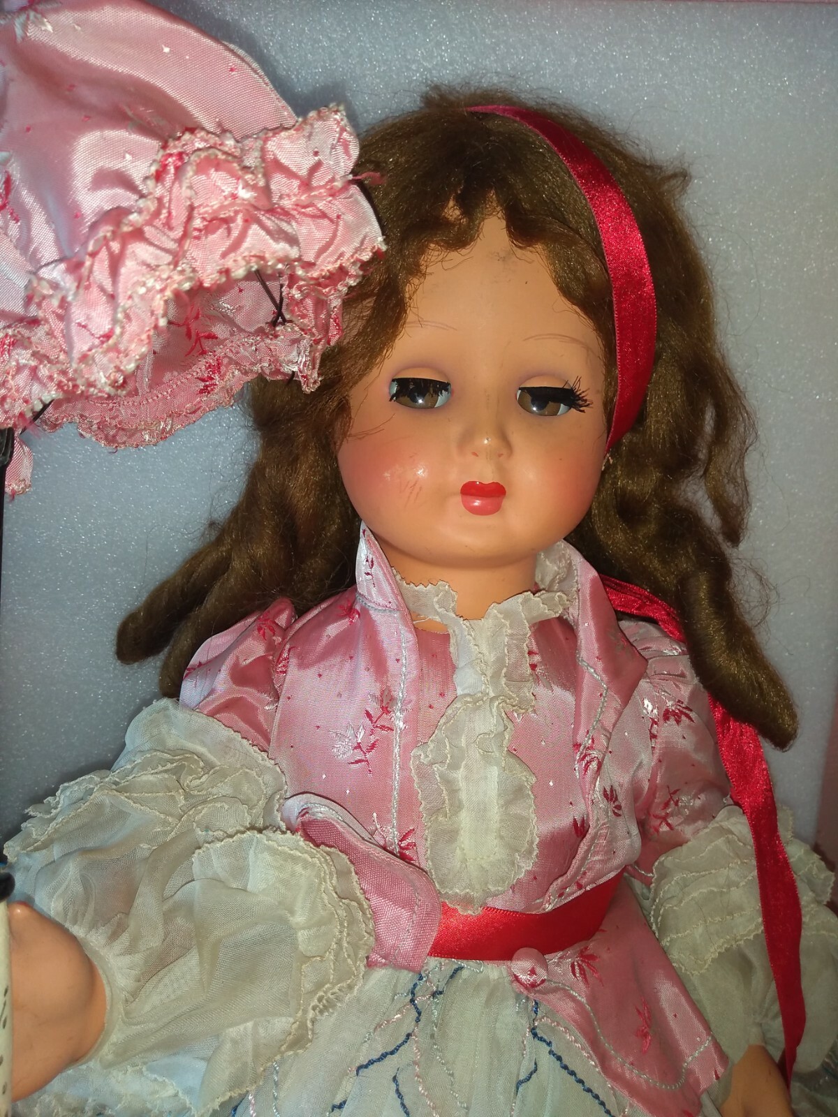 Large Italian doll MRN Made in Italy VINTAGE , Parasol Doll. 22 inches ...